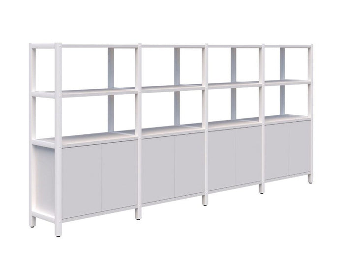 Grid 40 Storage / Open Display Wall - 4 Tier – Hurdleys Office Furniture